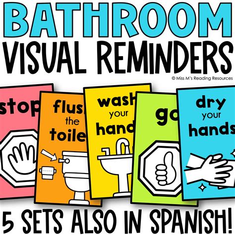 Classroom Management Bathroom Signs Bathroom Rules Posters Printable