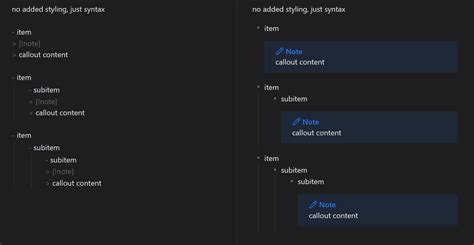 Aligning A Callout Block To An Indented List Item Above It And Also Render The Bullet Point Of
