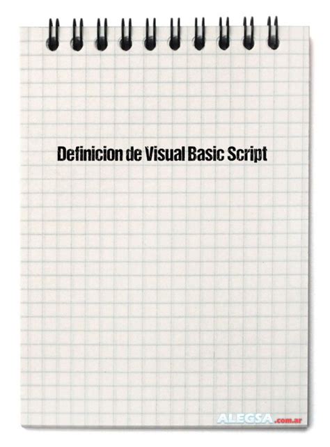 Definición De Visual Basic Script