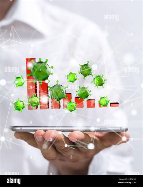Virus Connecting Lines And Dotsbig Data Visualization Financial Stock