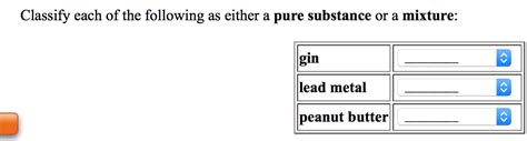 Solved Classify Each Of The Following As Either A Pure