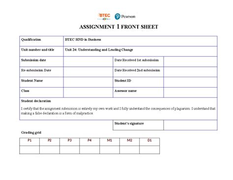 5075 assignment 1 frontsheet assignment 1 front sheet qualification