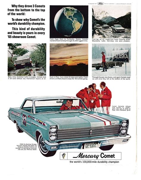 1965 Mercury Comet Caliente Durability Champion Original 13 5 10 5