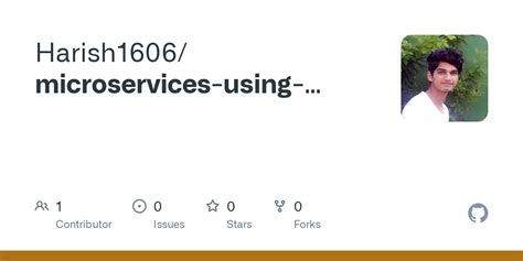 GitHub Harish Microservices Using Springboot Mysql