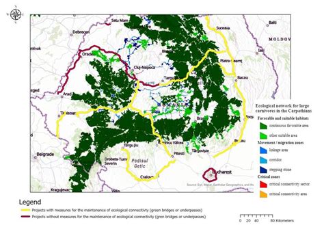 Map Of Projects For Which Measures For Habitat Fragmentation Were Download Scientific Diagram
