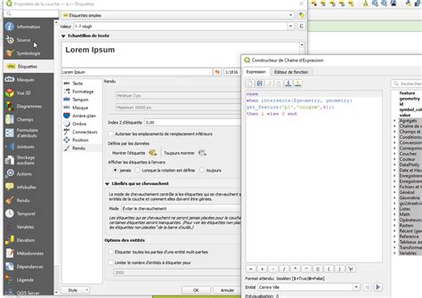 Polygon Displaying Labels With A Recursive Filter In Qgis