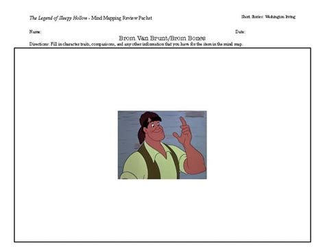 The Legend Of Sleepy Hollow Mind Mapping Review Packet Tpt