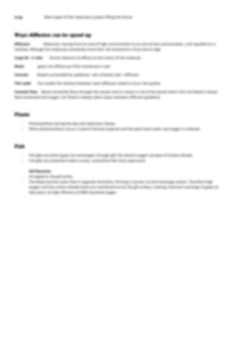 SOLUTION Respiratory System Notes Bioligy Science Studypool