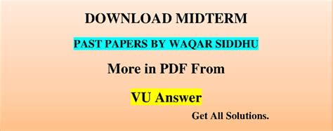 Cs506 Midterm Mcqs By Waqar Siddhu Web Development Download Midterm Past Papers By Waqar
