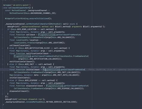 java lang illegalstateexception fluttercallbackinformati…formation