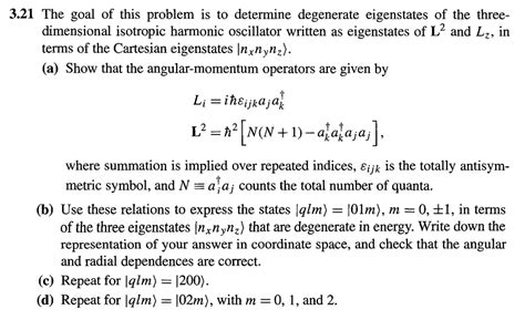 Solved The Goal Of This Problem Is To Determine Degenerate