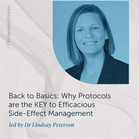 Back To Basics Why Protocols Are The Key To Efficacious Side Effect Management Paxman