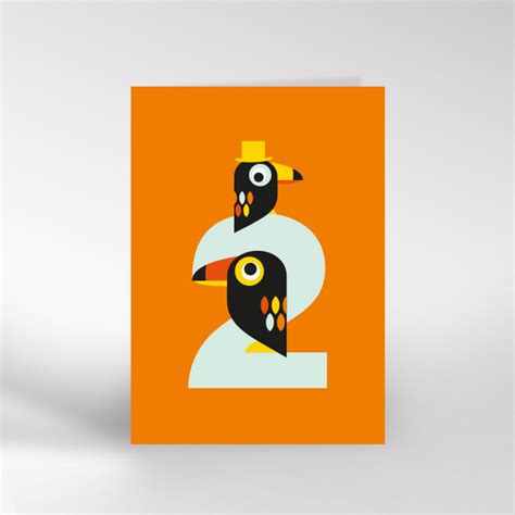 Dicky Bird No 2 Card Love Art By The Sea