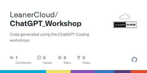 github leanercloud chatgpt workshop code generated using the chatgpt coding workshops