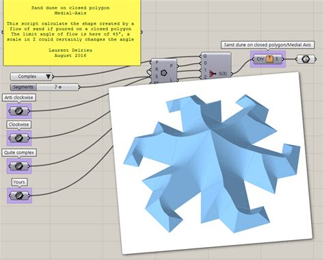 Sand Dunemedial Axis Design In Grasshopper