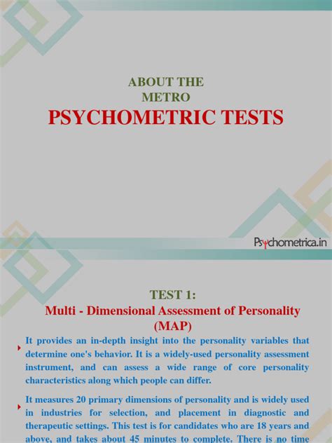 Psychometric Tests Pdf Memory Psychometrics