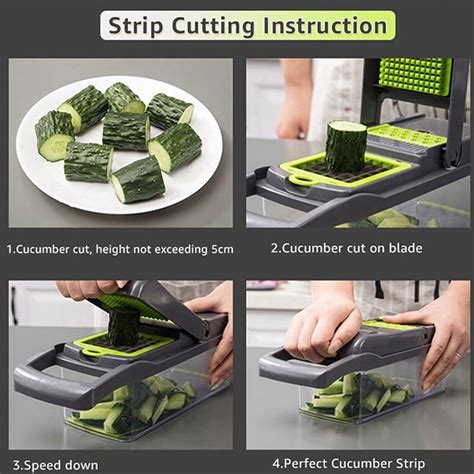 Badu Bg Резачка за зеленчуци Ножове за нарязване на кубчета Шредер Шредер Белачка за картофи