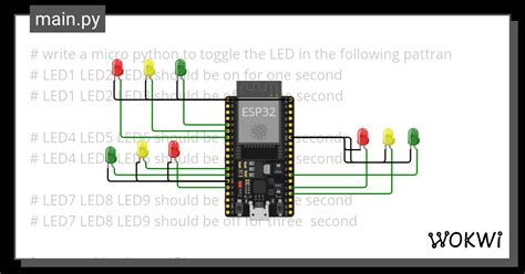 Micropython LED Wokwi ESP STM Arduino Simulator
