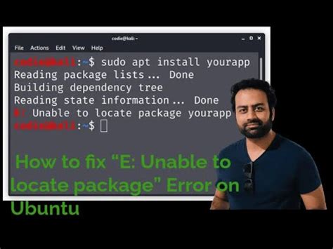 Troubleshooting E Unable To Locate Package Error On Ubuntu YouTube