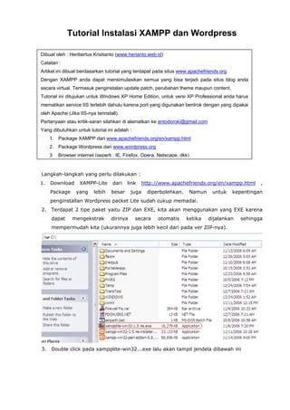 Tut Xampp Wordpress PDF