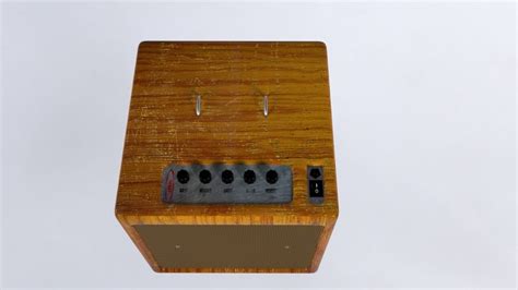 Vintage Guitar Amplifier Free 3d Model Cgtrader