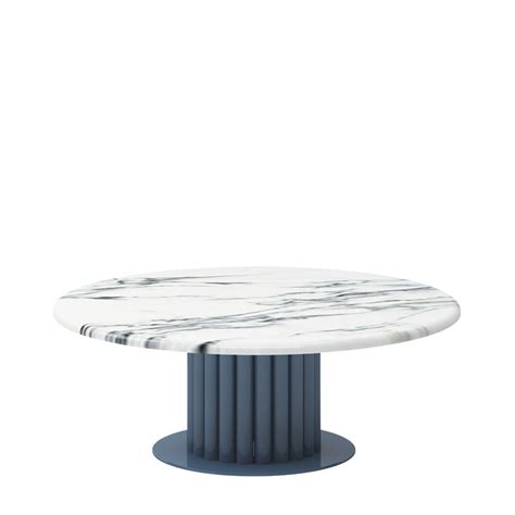 Pipeline Coffee Large Table Base Ornate Steel Fluted Table Base