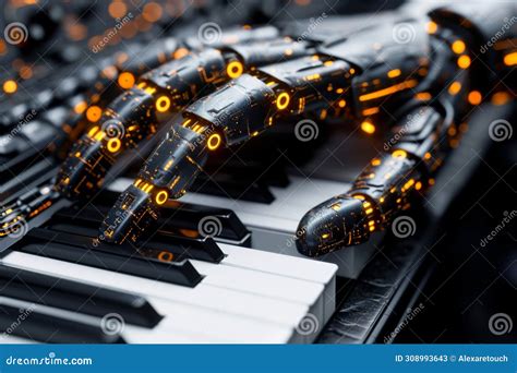 Cybernetic Piano Performance Stock Image Image Of Entertainment