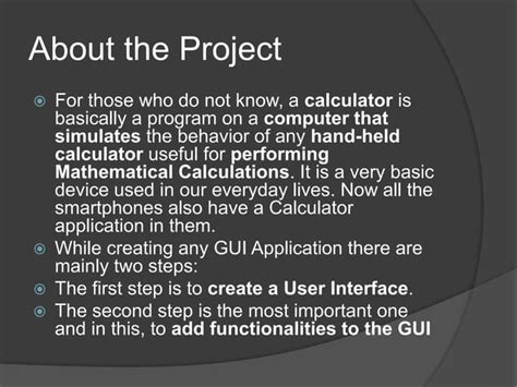 Simple Calulator Using Gui Tkinterpptx