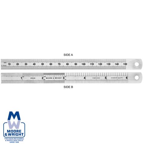 Moore And Wright 150mm 6″ Steel Rule General Tools