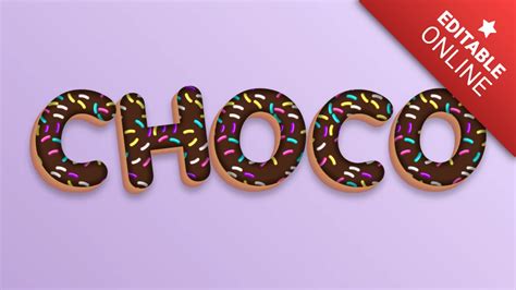 Chocolate Donut Text Text Effect Generator