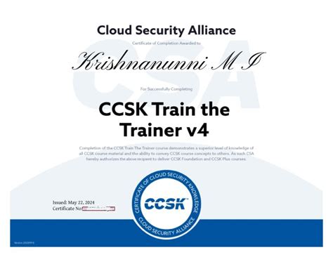 infosec train on linkedin ccsk cloudsecurity grateful trainer csa
