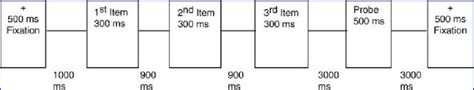 Schematic Representation Of Working Memory Trials Download