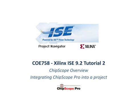 Pdf Coe758 Xilinx Ise 92 Tutorial 2 Ryerson Universitylkirisch