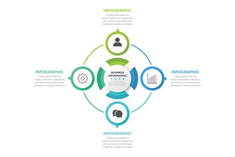 Infographic Circle Element Template Can Be Used For Workflow Layout Diagram Number Options