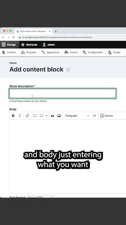 Create Custom Block Content In Drupal Youtube