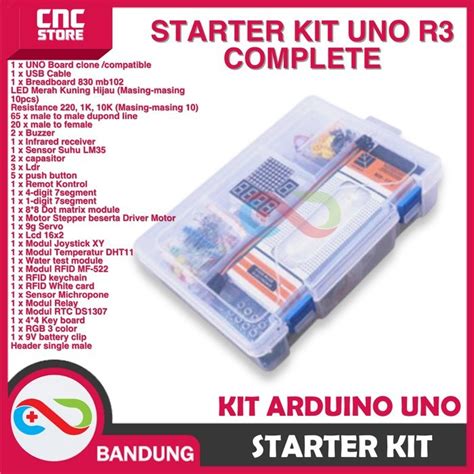 Jual Starter Kit Lengkap Paket Belajar Arduino Uno R3 Dip Shopee
