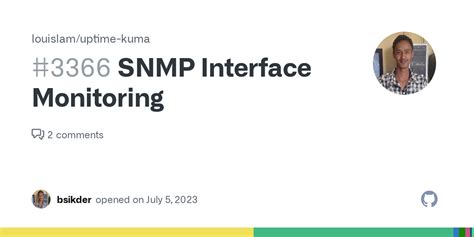 Snmp Interface Monitoring · Issue 3366 · Louislamuptime Kuma · Github