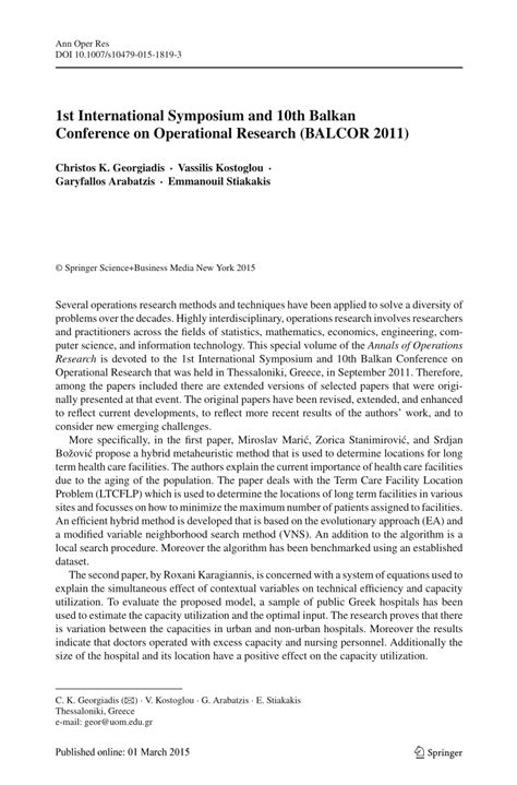 Pdf Special Issue Of The International Journal Of Decision Support System Technology Ijdsst