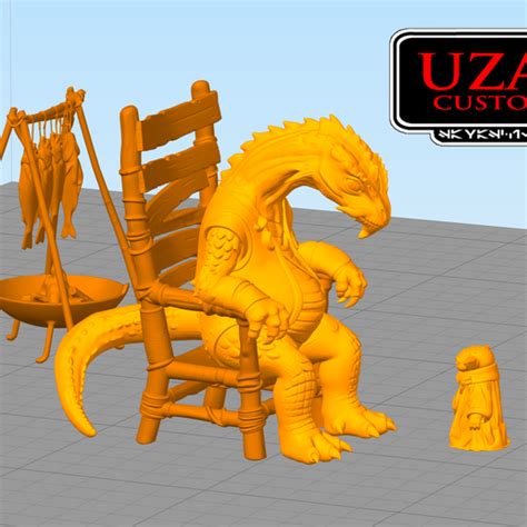 ⭐ Star Wars Mandalorian And Grogu Articulated Gatorİ 3d Print Model・ 3d