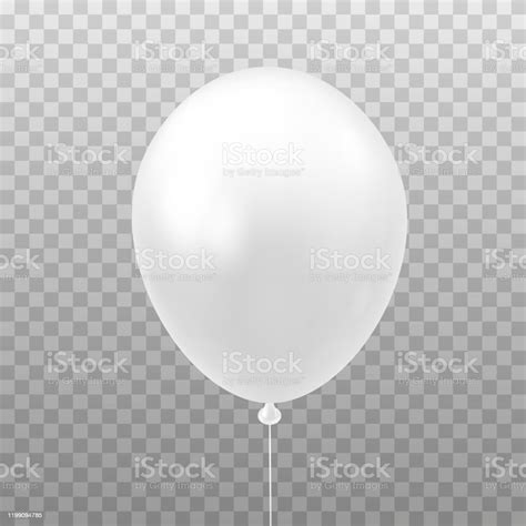 투명 한 배경에 격리 된 흰색 풍선3d 벡터 일러스트 레이션 의 축 하 파티 풍선 낮에 대한 스톡 벡터 아트 및 기타 이미지 낮 놀라움 라텍스 Istock