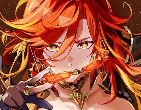 Zz Mavuika genshin impact お in 2024 Fan art Pyro Cute anime character