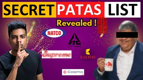 Anand Srinivasans Top Picks Revealed Patas 🧨 List Portfolio