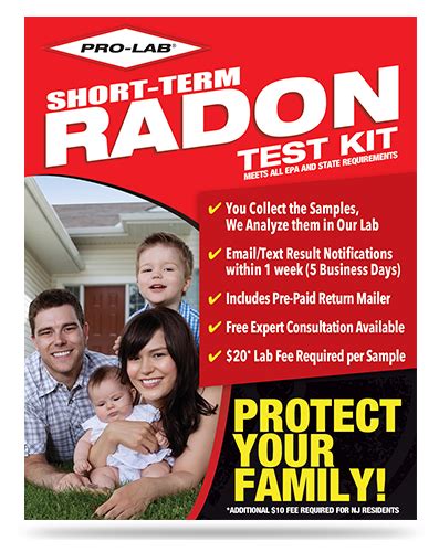 Radon Test Kit Pro Lab®