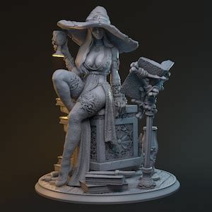 Merlin With NSFW Option The Merlin Chronicles By Mythreal Games D Printed Miniature