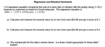 Linear Regression Unit By AP Statistics Calculus And PreCalculus Lessons