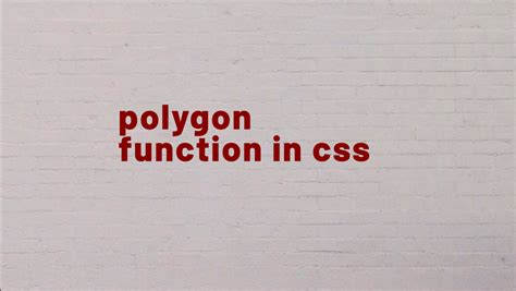 Understanding The Polygon Function In Css