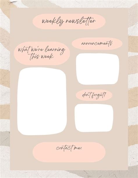 Editable Classroom Newsletter Template