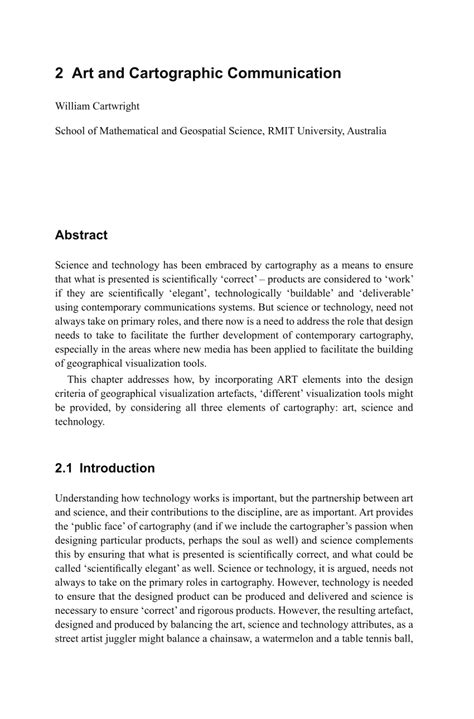 pdf art and cartographic communication