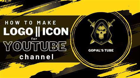 How To Create A Youtube Channel Icon In Mobile Make Professional Youtube Logo In 2 Minutes