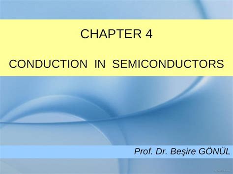 PPT CHAPTER Semiconductors DOKUMEN TIPS
